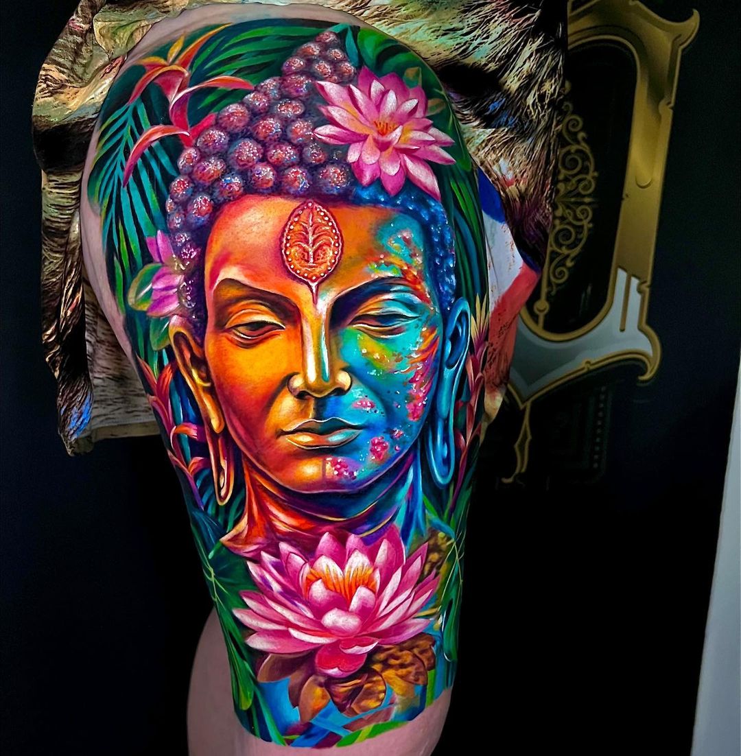 Tatuagem De Buda Flor De Lotus Tattoo BUDA E Flor De LÓTUS | Com