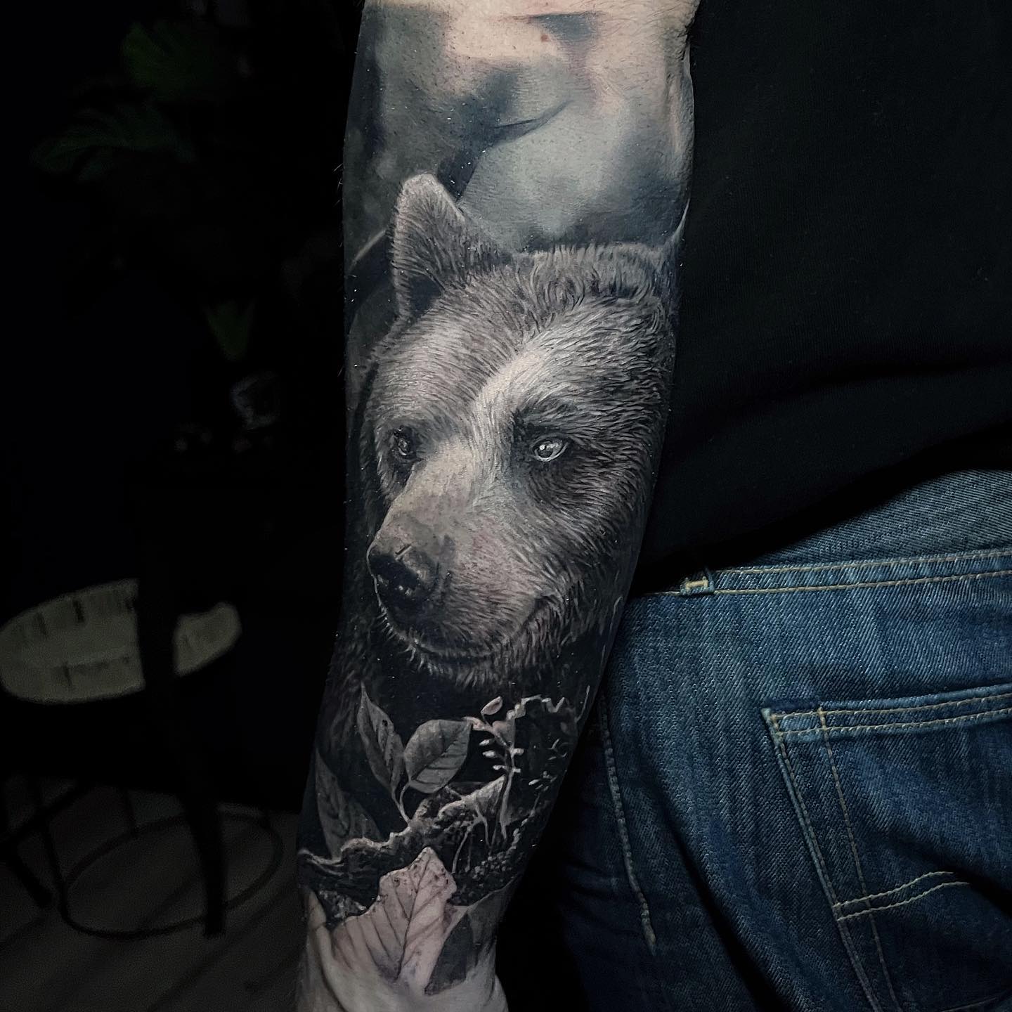 Tatuagem De Urso Masculina 2 Portal Dos Animais Tatuagens De Urso